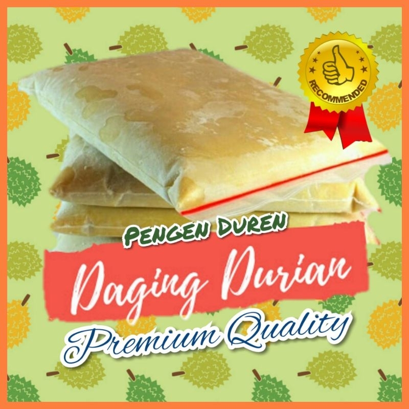 Jual Daging Durian 1kg | Tanpa Biji | Durian Beku Siap Makan / Olahan ...