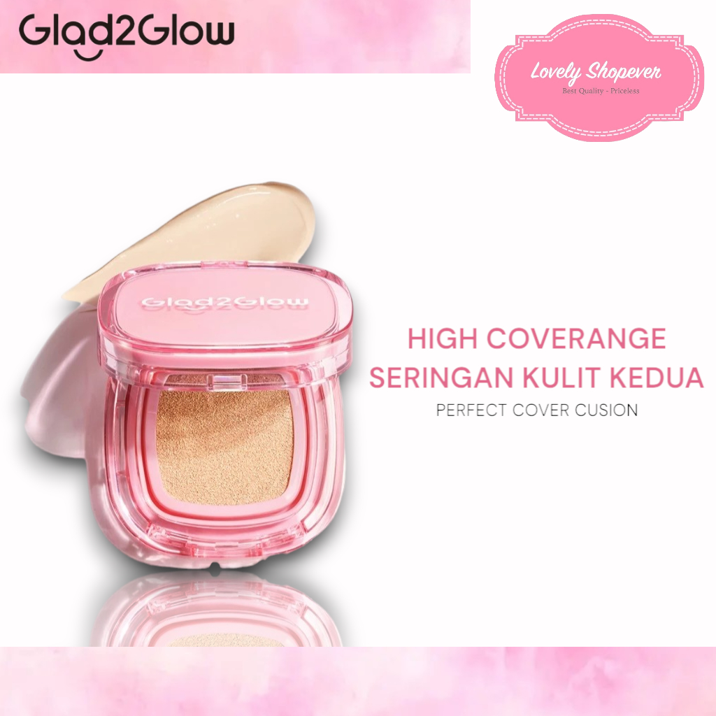Jual Glad2Glow G2G - Perfect Cover Cushion foundation setting Tahan air ...