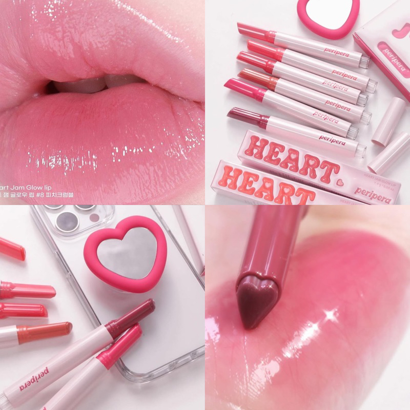 Jual [ READY STOCK ] PERIPERA Heart Jam Glow Lip | Shopee Indonesia