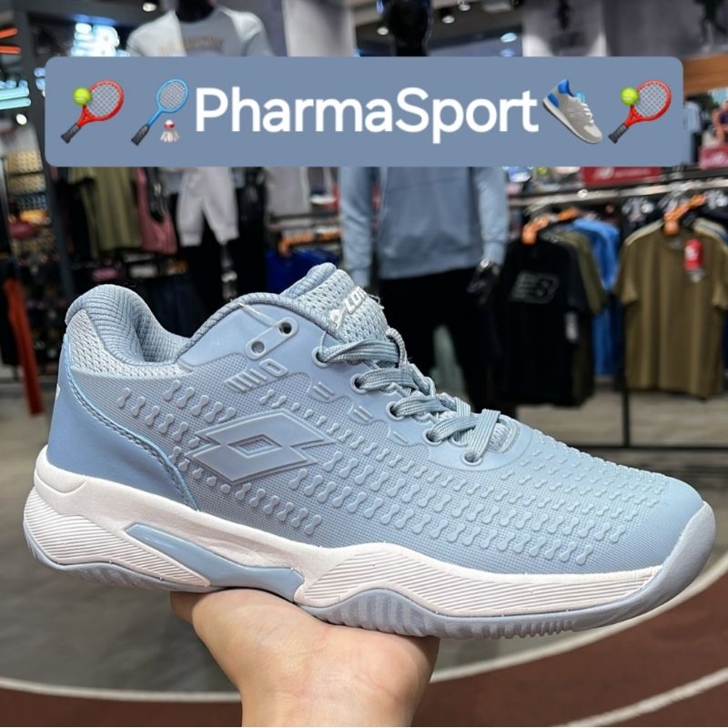 Jual Lotto CYRIL Blue Sepatu Tennis Original Soft Blue Biru Tenis Shoe ...