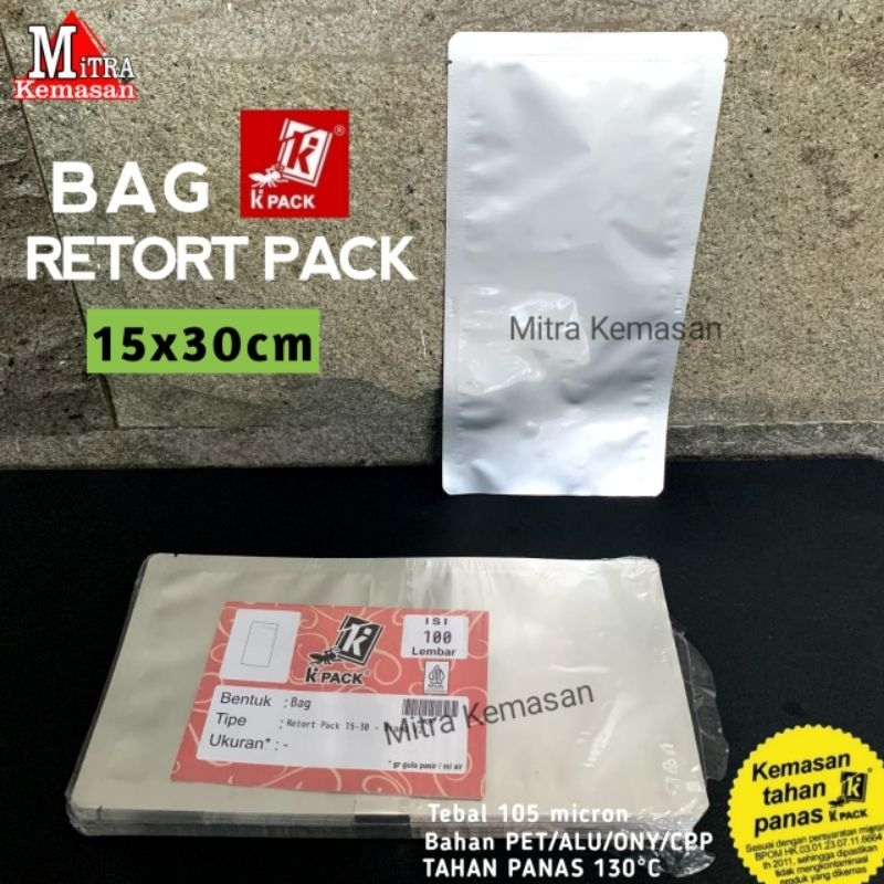 Jual KPACK BAG RETORTPACK 1530 KEMASAN SACHET PLASTIK RETORT ALUMINIUM ...
