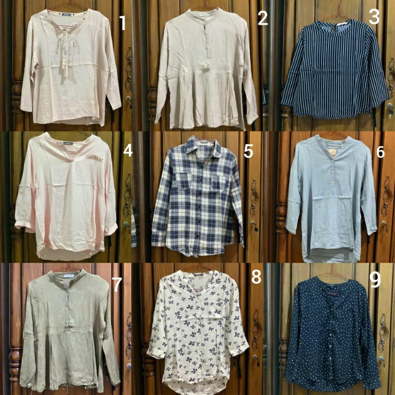 Jual PRELOVED BLOUSE & KEMEJA WANITA SERBA 15K | Shopee Indonesia