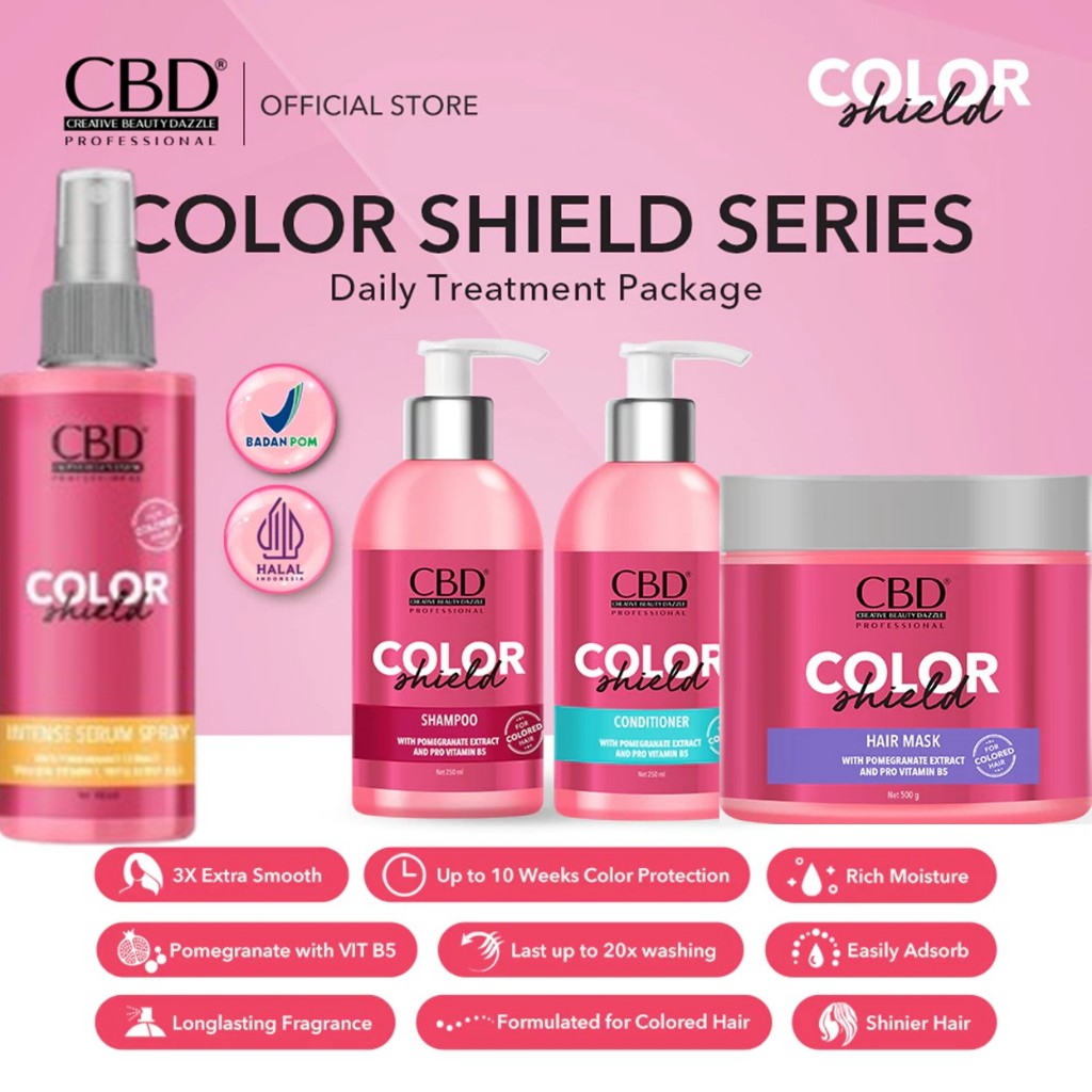 Jual CBD Color Shield Hair Mask / Color Shield Shampo / Color Shield ...