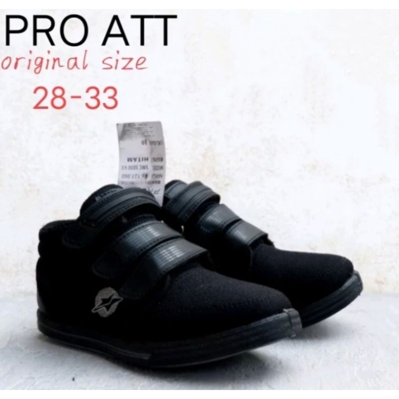 Jual sepatu anak sekolah jepang sepatu pro ATT original sepatu sekolah hitam hitam | Shopee ...