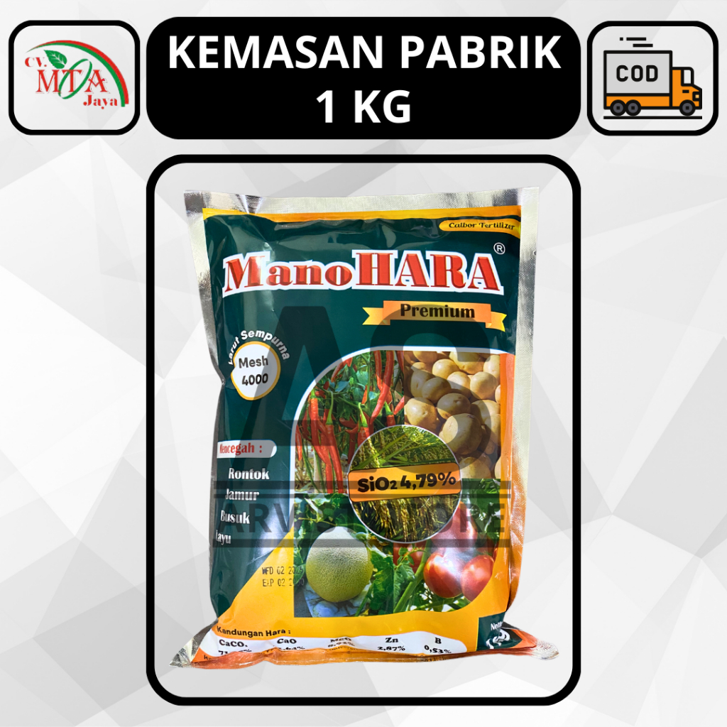 Jual Pupuk MANOHARA PREMIUM 1 Kg Pupuk Kalsium Plus Silica Mesh 4000 ...