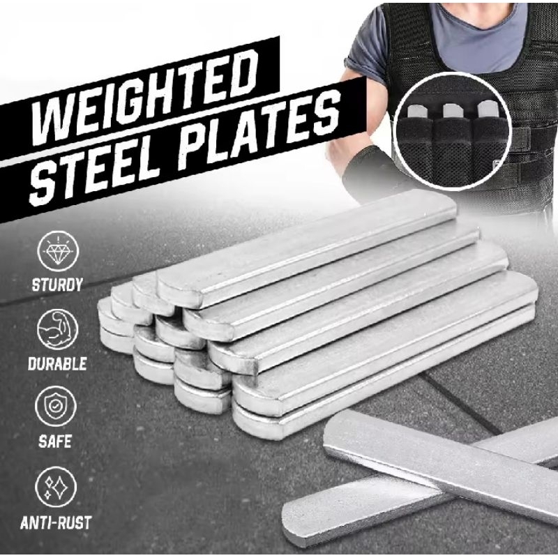Jual Besi Pemberat Rompi / Steel Plate Weighted Vest / Plat Rompi Beban ...