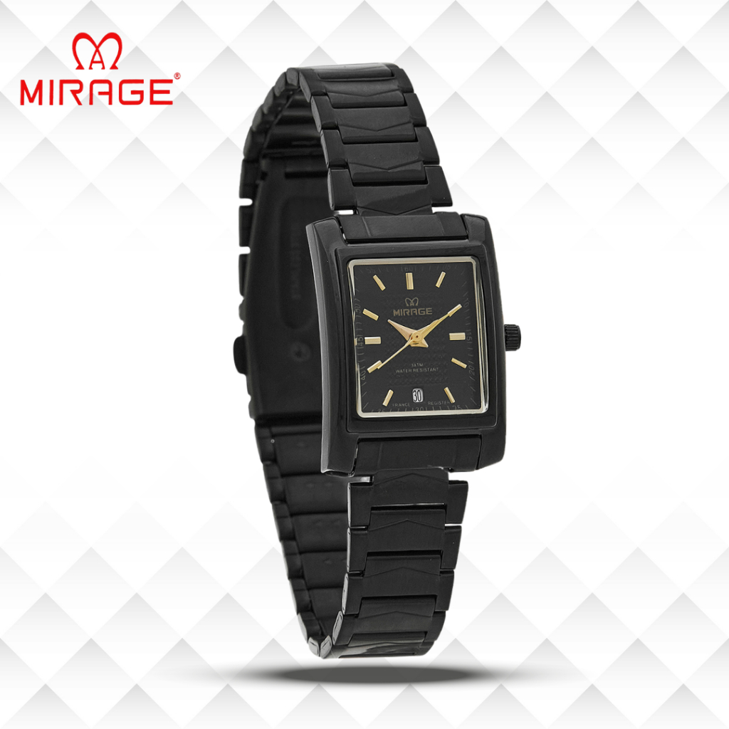 Jual Mirage Jam Tangan Wanita Analog 8212 L Full Black Original ...