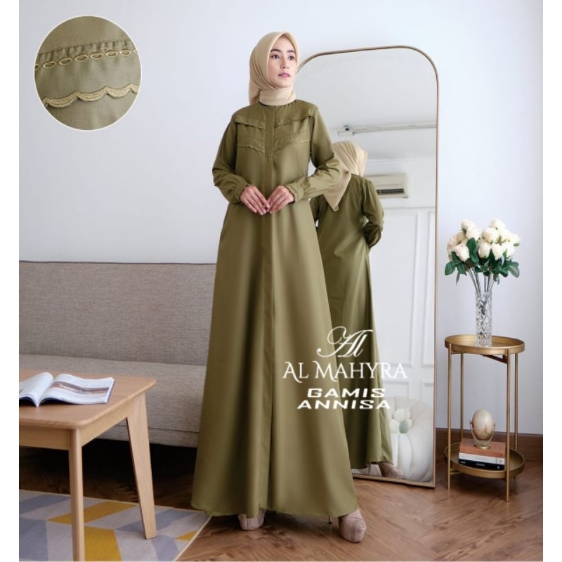 Jual Gamis wanita muslimah - polos busui dan wudhu friendly | Shopee ...
