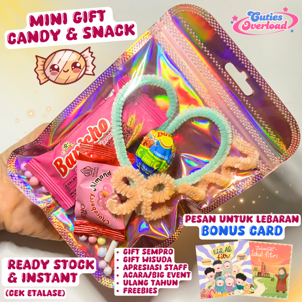 Jual MINI GIFT SNACK CANDY FREEBIES [READY STOCK & SIAP KIRIM ]| HADIAH ...