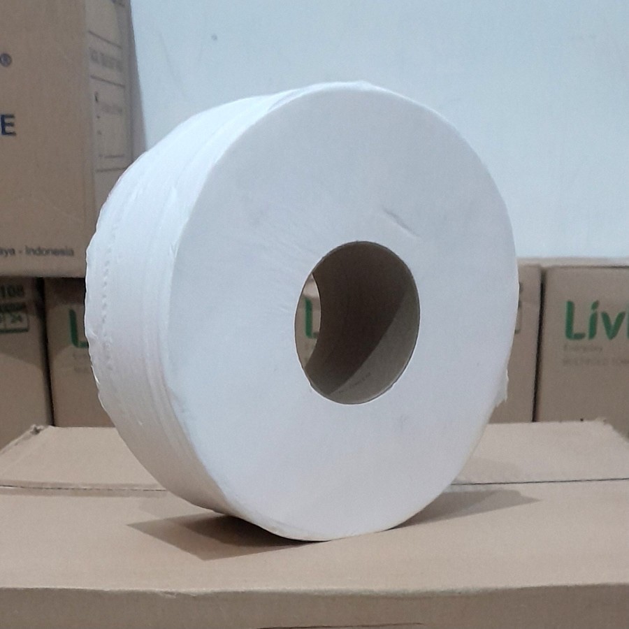 Jual Tisu Roll Jumbo LIVI ECO Jumbo Roll Bathroom Tissue 1200sheet ...