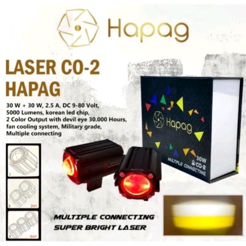 Jual Lampu Mini Laser Hapag Multiple Connecting CO-2 MINI LASER HAPAG ...