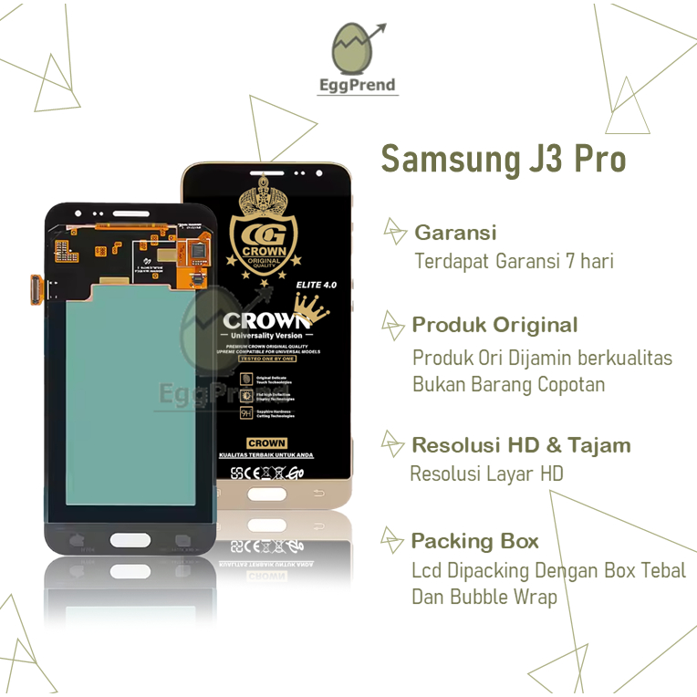 Jual LCD TOUCHSCREEN SAMSUNG GALAXY J3 PRO 2017 J330 DIGITIZER COMPLETE ORIGINAL 1 Set | Shopee ...