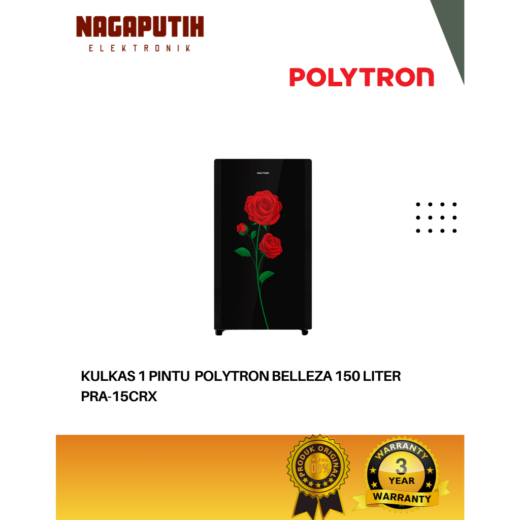 Jual POLYTRON Kulkas 1 Pintu Belleza Varia 150 Liter PRA-15CRX | Shopee ...