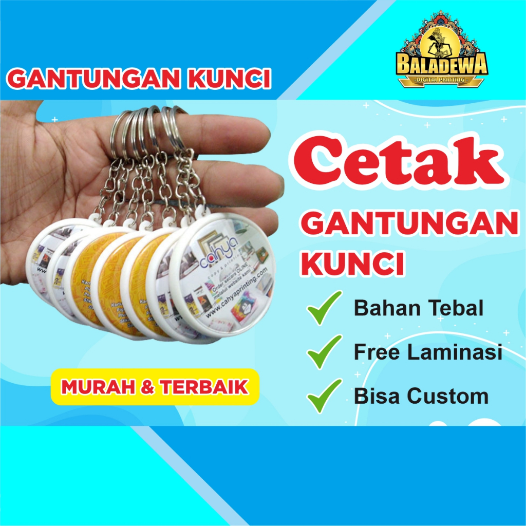 Jual Cetak Gantungann Kunci Ganci Custom / Pin Custom / Cetak Ganci Pin ...