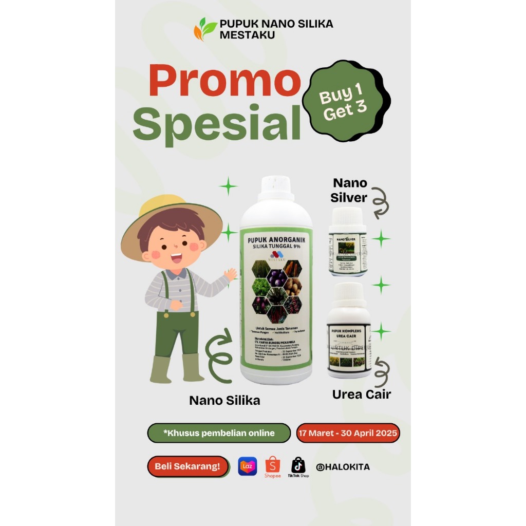 Jual GRATIS FUNGISIDA & UREA CAIR dari MESTAKU NANO SILIKA: Pupuk ...