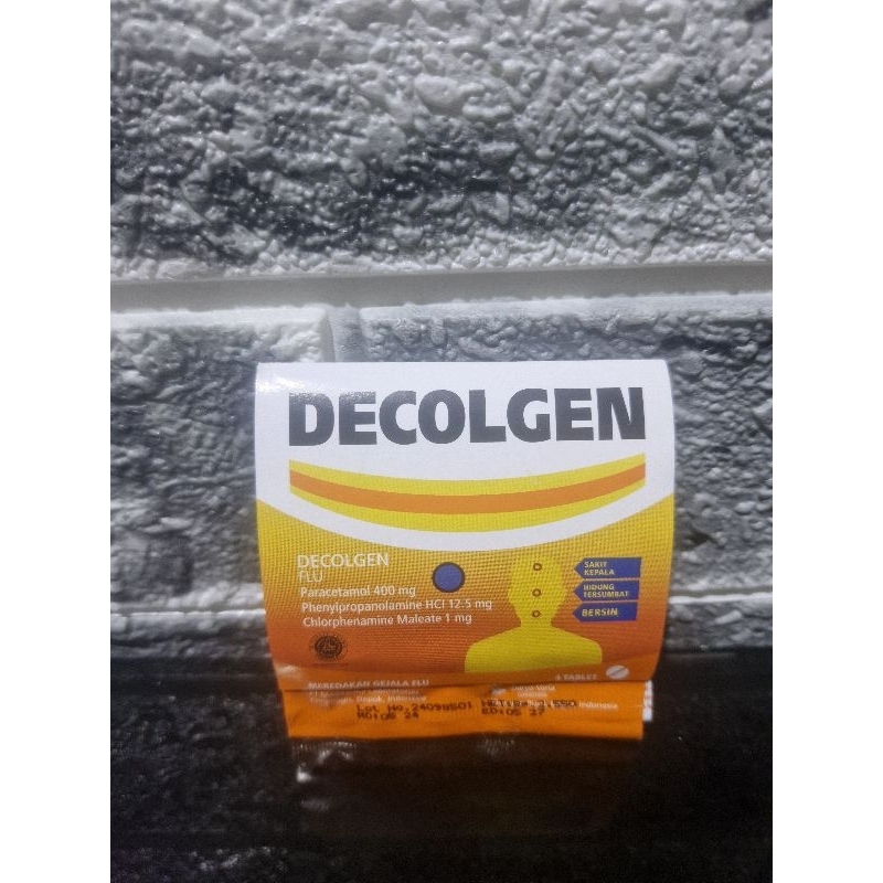 Jual DECOLGEN STRIP ISI 4 TABLET - Obat Flu, Demam, dan Pilek | Shopee ...
