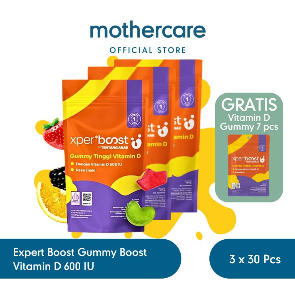 Jual Expert Care Boost Paket Bundling 3 Pouch Gummy Vitamin D 600 IU ...