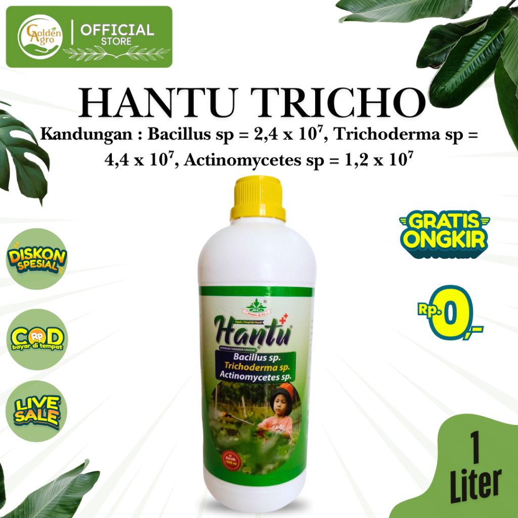 Jual PUPUK + FUNGISIDA HAYATI HANTU TRICHODERMA BOOSTER 1L LT LITER ...