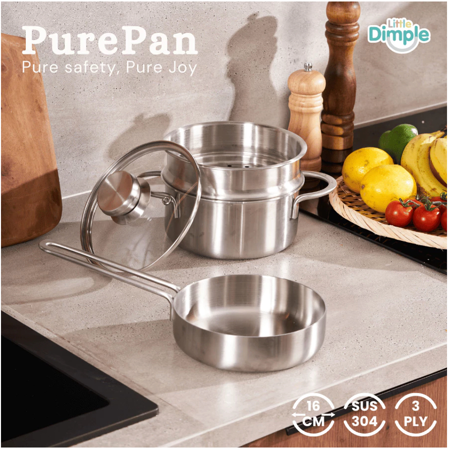Jual Little Dimple Pure Pan - Panci Stainless Steel Premium Set ...