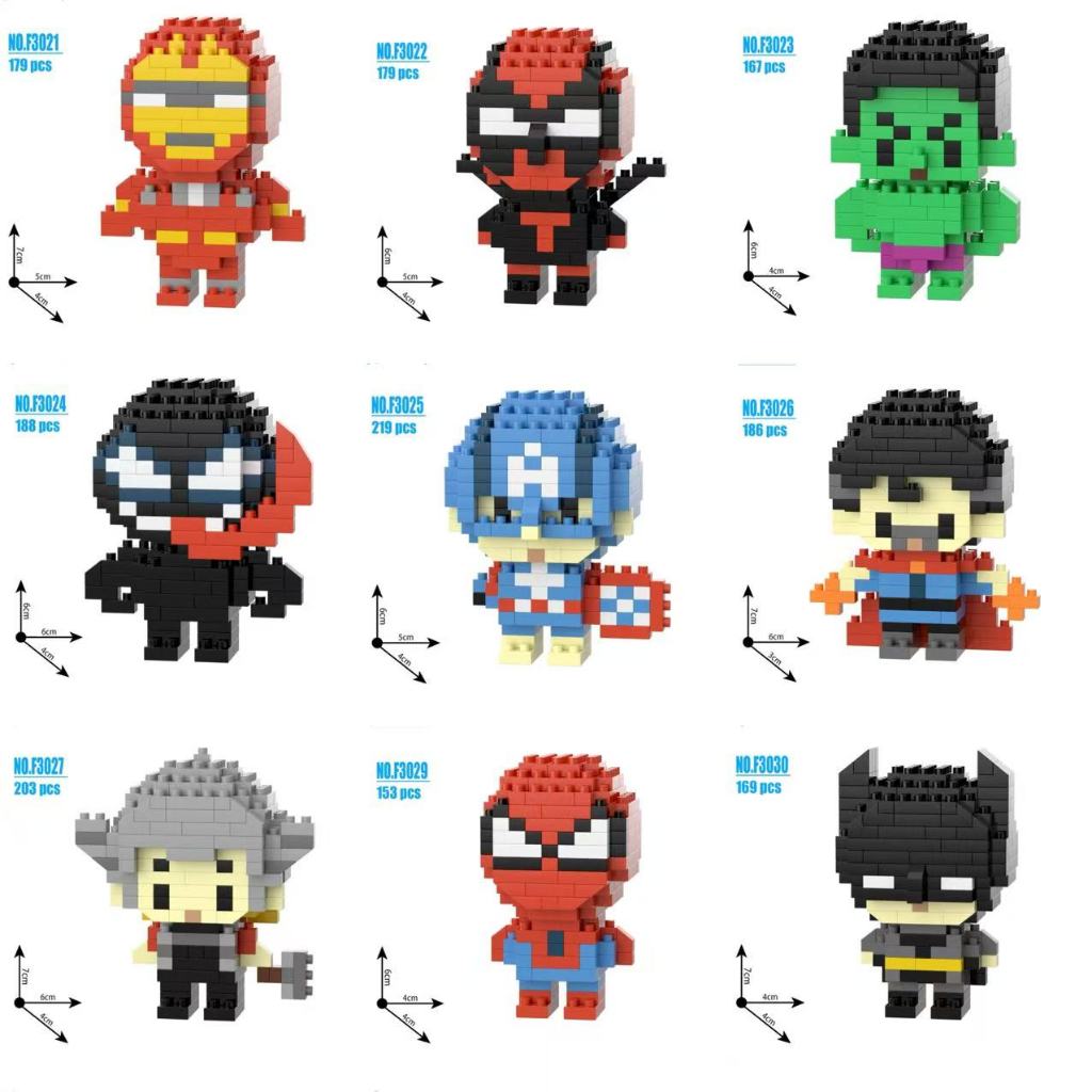 Jual SMU - Mainan Bricks Blok Bangunan Mini Kartun Bricks DIY Mainan ...