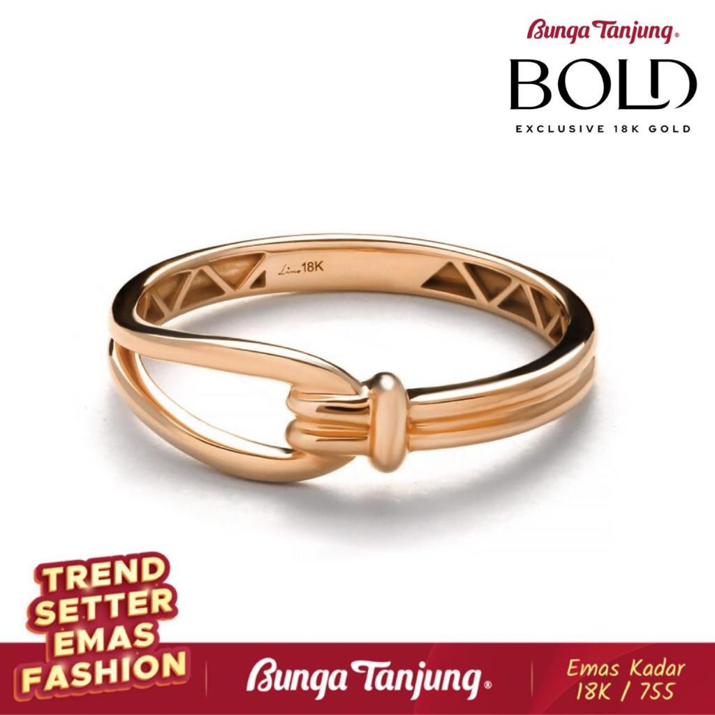 Jual CINCIN HEATH BOLD - EMAS 18K - BUNGA TANJUNG GOLD | Shopee Indonesia