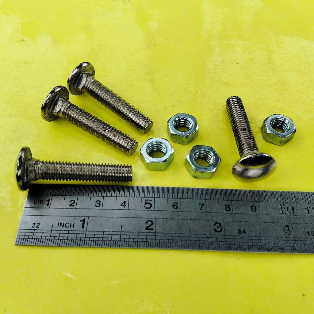 Jual BAUT MUR CB M8x40 STAINLESS/ BAUT M8 X 40 PANJANG 4CM / BAUT 13 KUNCI 13 SUS304 BAUT PAYUNG ...