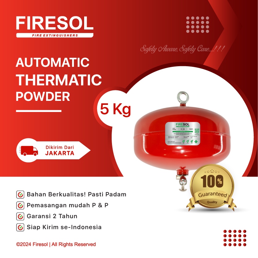 Jual Automatic Thermatic Pemadam Api Otomatis / ABC Powder 5 kg Firesol ...