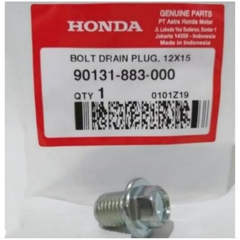 Jual BAUT TAP OLI BAWAH BAUT PEMBUANGAN OLI BOLT DRAIN PLUG 12X15 BEAT ...