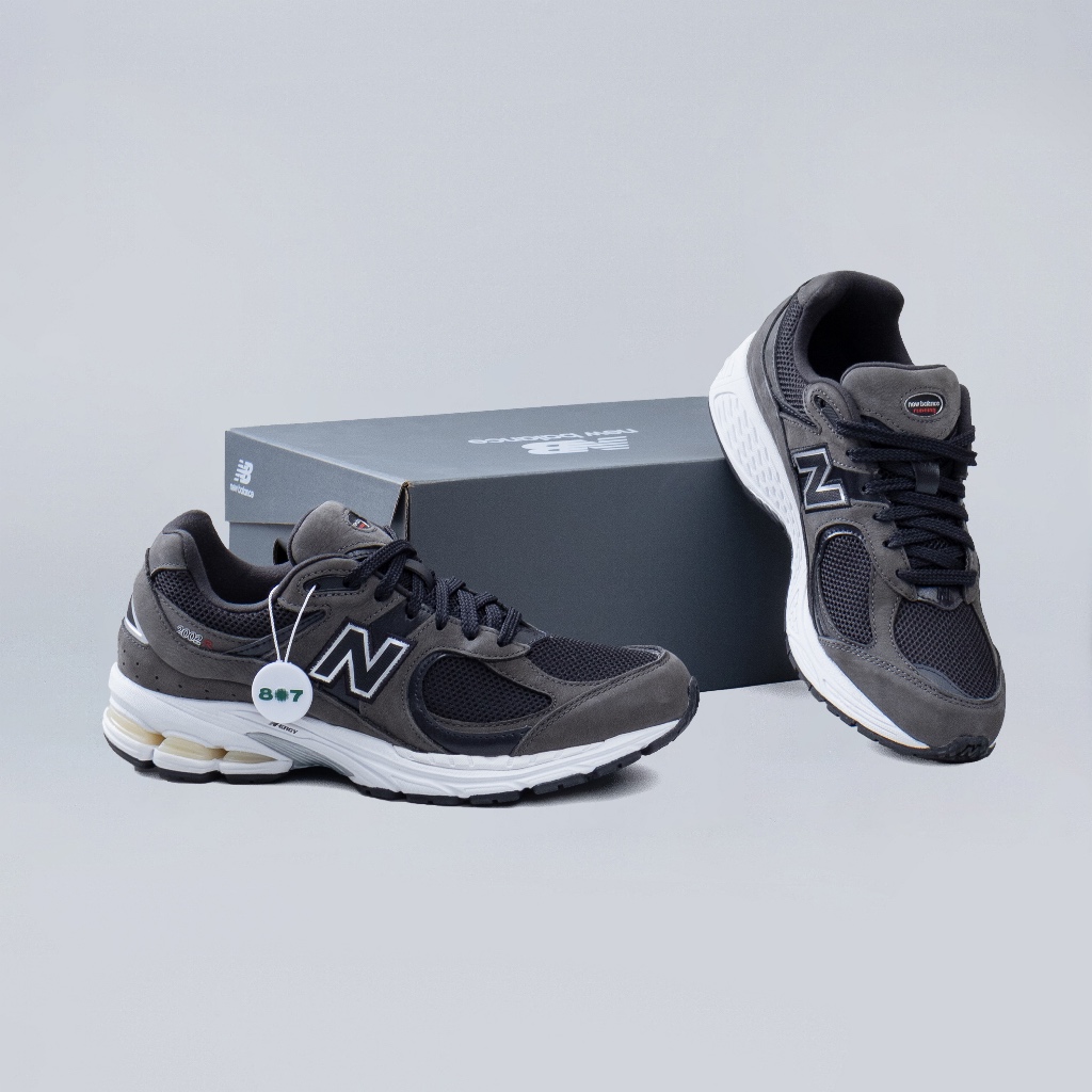 Jual New Balance 2002R Black Grey | Shopee Indonesia