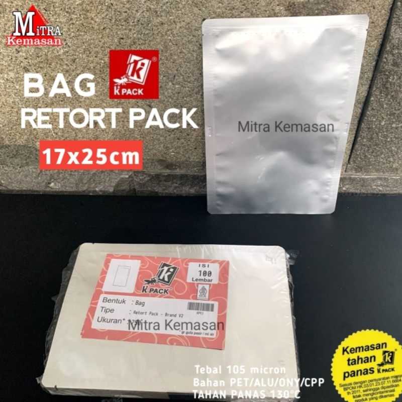 Jual KPACK BAG RETORTPACK 1725 750gr KEMASAN SACHET PLASTIK RETORT ...