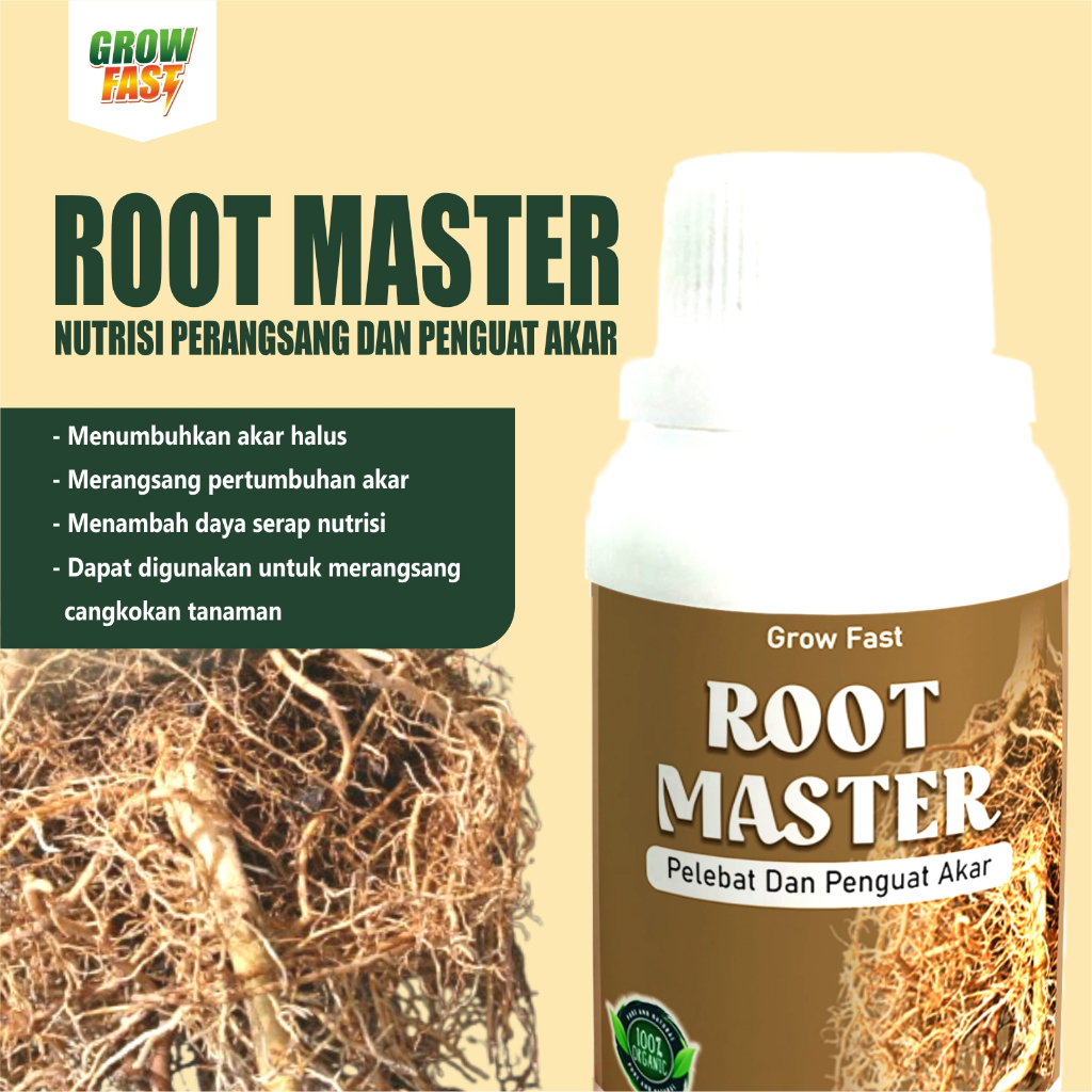 Jual ROOT MASTER 100 ml - Nutrisi Hormon dan Zat Perangsang Akar ...
