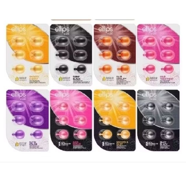 Jual Ellips hair vitamin || Vitamin rambut isi 6 | Shopee Indonesia