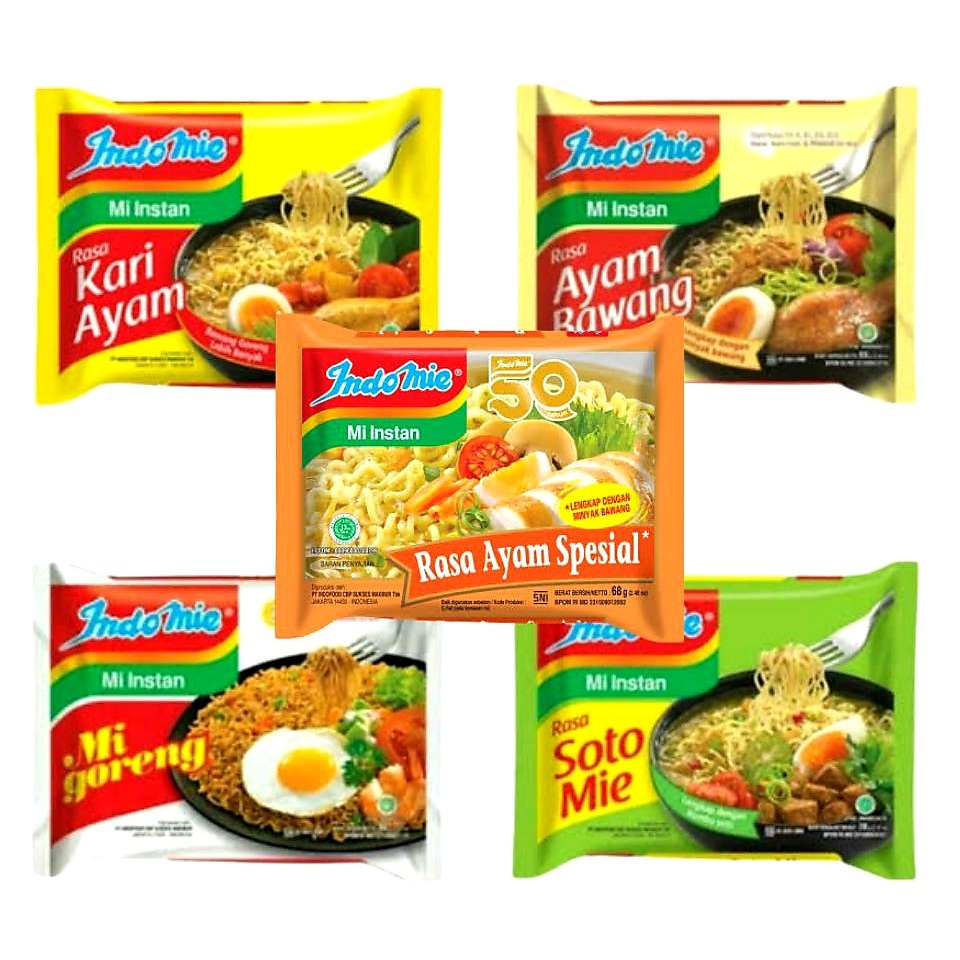 Jual BUNDLE INDOMIE MIE INSTAN ALL VARIANT (5PCS) | Shopee Indonesia