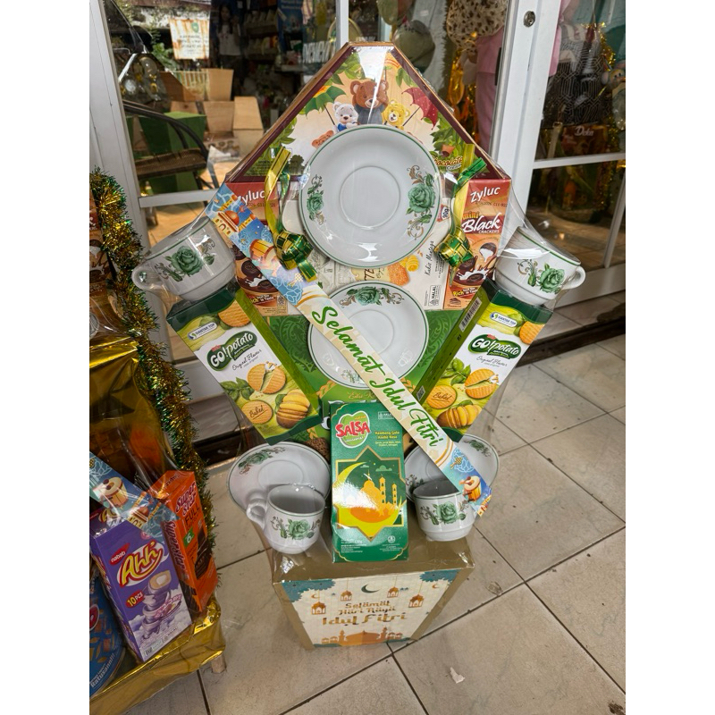 Jual parcel hampers idul fitri lebaran 2025 makanan ringan mix gelas ...