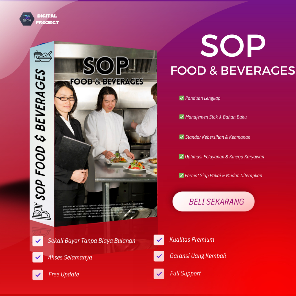 Jual Paket SOP Food & Beverage Lengkap Disertai Flowchart Dan Dokumen ...
