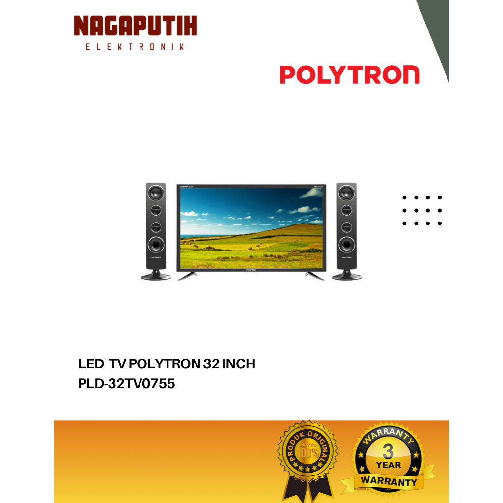 Jual POLYTRON LED TV 32 INCH PLD-32TV0755 DIGITAL TV TOWER | Shopee Indonesia