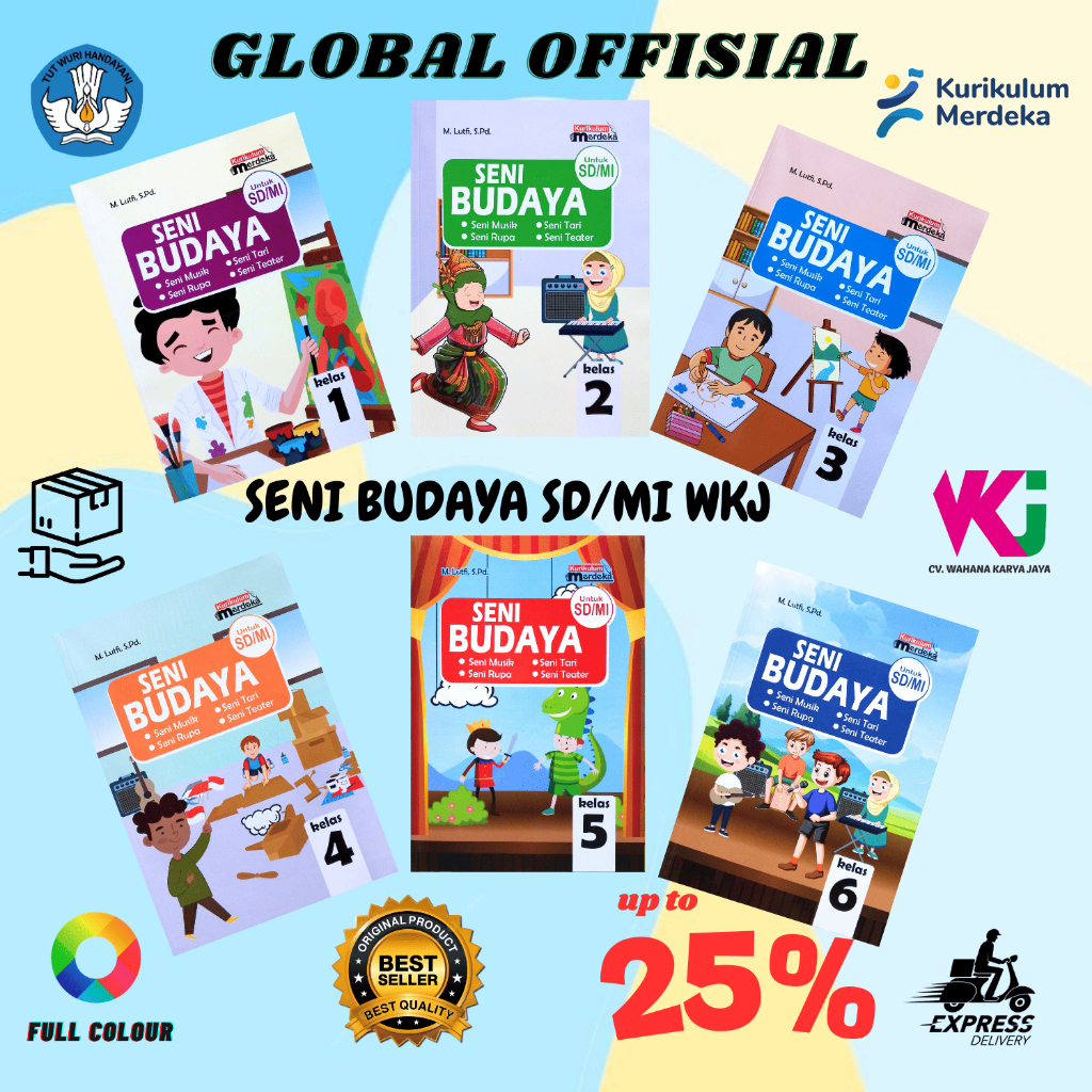 Jual Buku Siswa Pendamping SENI BUDAYA WKJ (Wahana Karya Jaya) Kelas 1,2,3,4,5,6 SD/MI Kurikulum ...