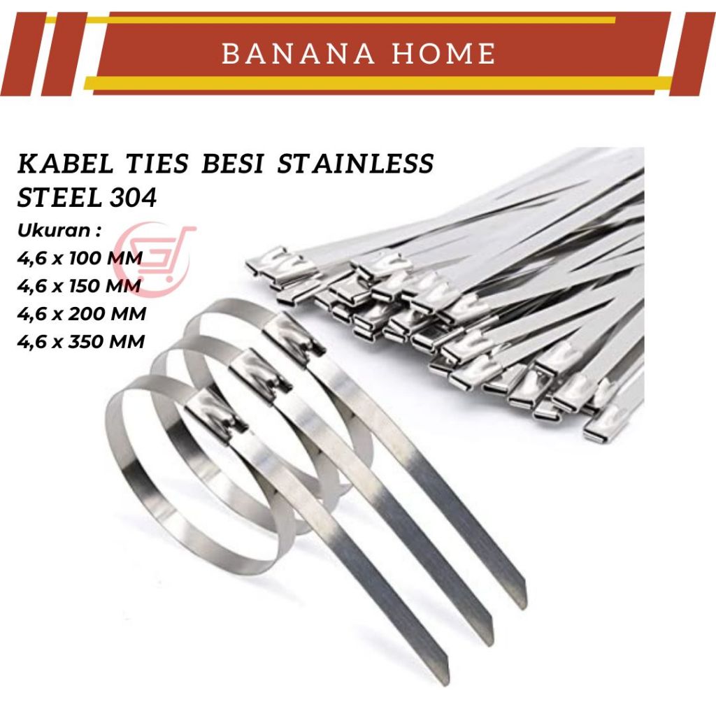 Jual Kabel Ties Besi / Kabel Tis Stainless Steel 100 Pcs 304 Karat ...