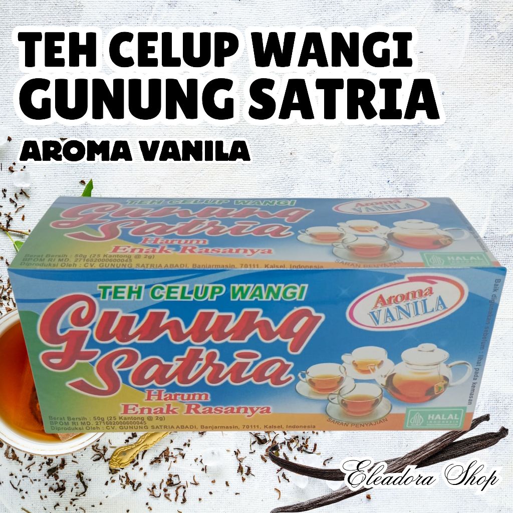 Jual Teh Celup Wangi Gunung Satria - Teh Wangi Aroma Vanila Khas ...