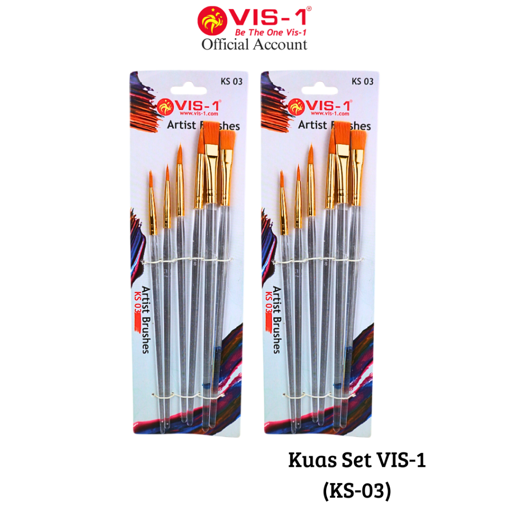 Jual VIS-1 Kuas Set KS-03 / Artist Brushes Set | Shopee Indonesia
