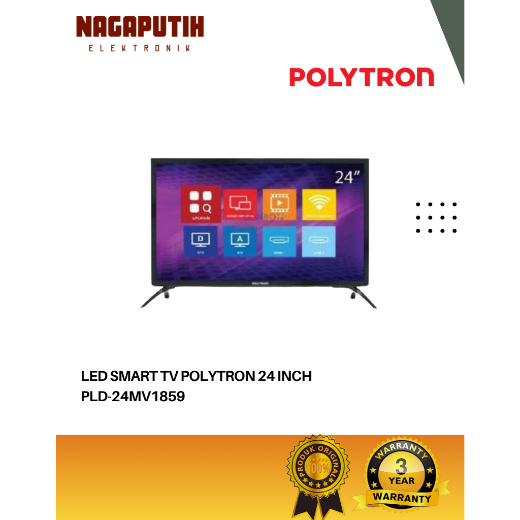 Jual POLYTRON LED Smart TV PLD-24MV1859 24 Inch Easy Smart Digital ...