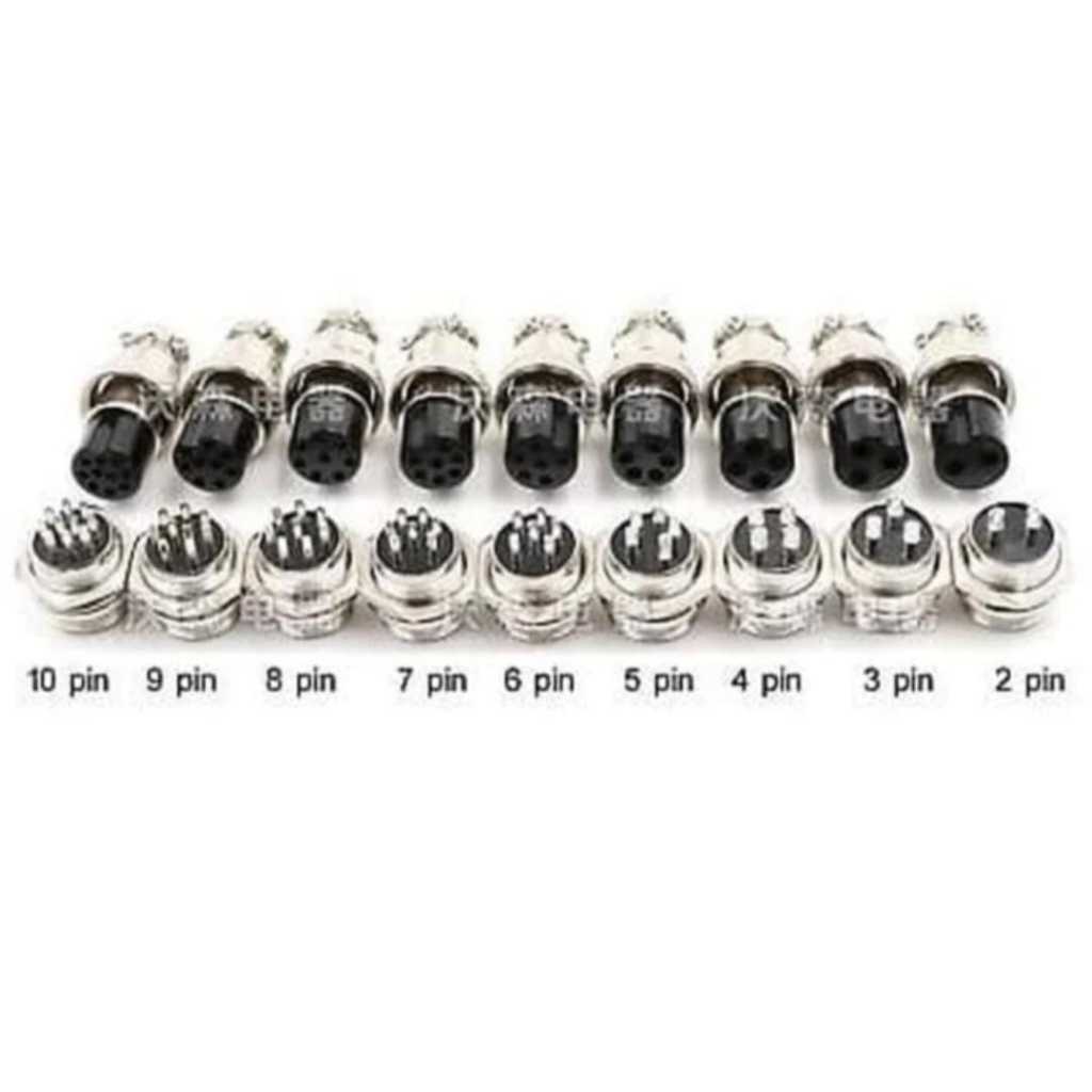 Jual RD1342 aviation plug connector gx16 2 3 4 5 6 7 8 pin 16mm male ...