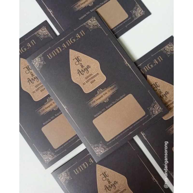Jual Undangan Pernikahan Ekslusif Kode Maliq 77 | Shopee Indonesia