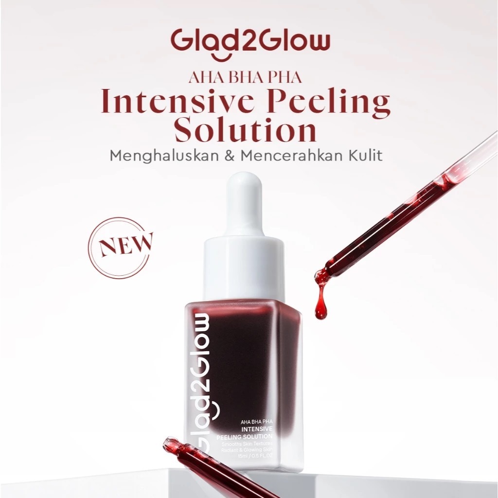 Jual GLAD2GLOW AHA BHA PHA INTENSIVE PEELING SOLUTION 15ML MOISTURIZING ...
