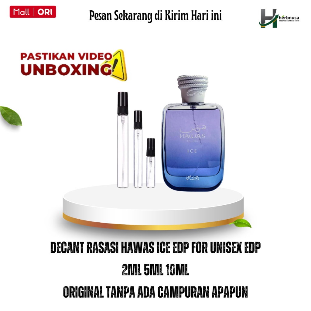 Jual Decant Rasasi Hawas Ice EDP For Him 2ml 5ml 10ml | Shopee Indonesia