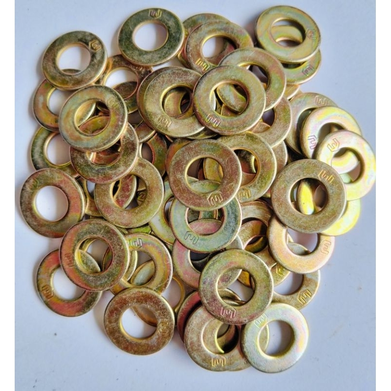 Jual Paket (100pcs) Ring Plat M8 warnah kuning | Shopee Indonesia