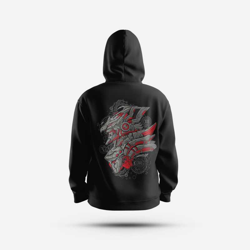 Jual HOODIE CULTURE HERO GARUDA MECH MERAH Wayang Jawa Pria Budaya ...