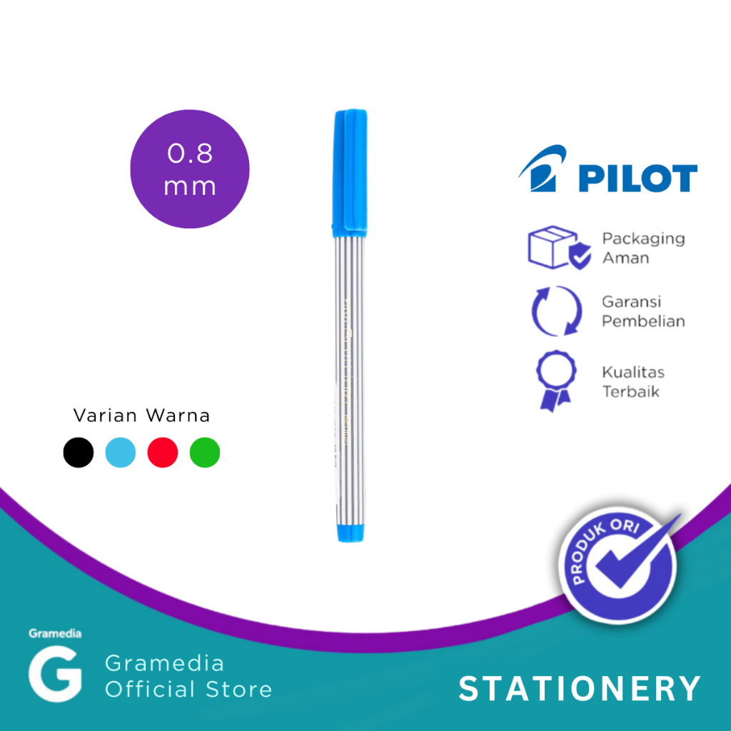 Jual Pilot Balliner - Pulpen Bl-5M Warna Biru | Shopee Indonesia
