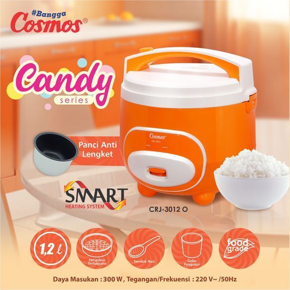 Jual COSMOS CRJ-3012 Rice Cooker Magic Com Penanak Nasi 1.2 Liter CRJ ...