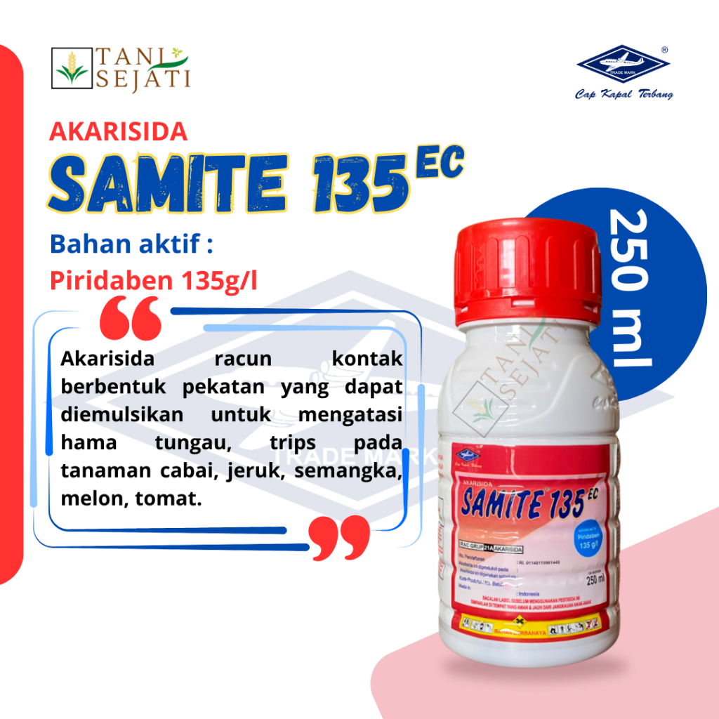 Jual Samite 135EC 250ml Akarisida dan Insektisida kontak untuk ...